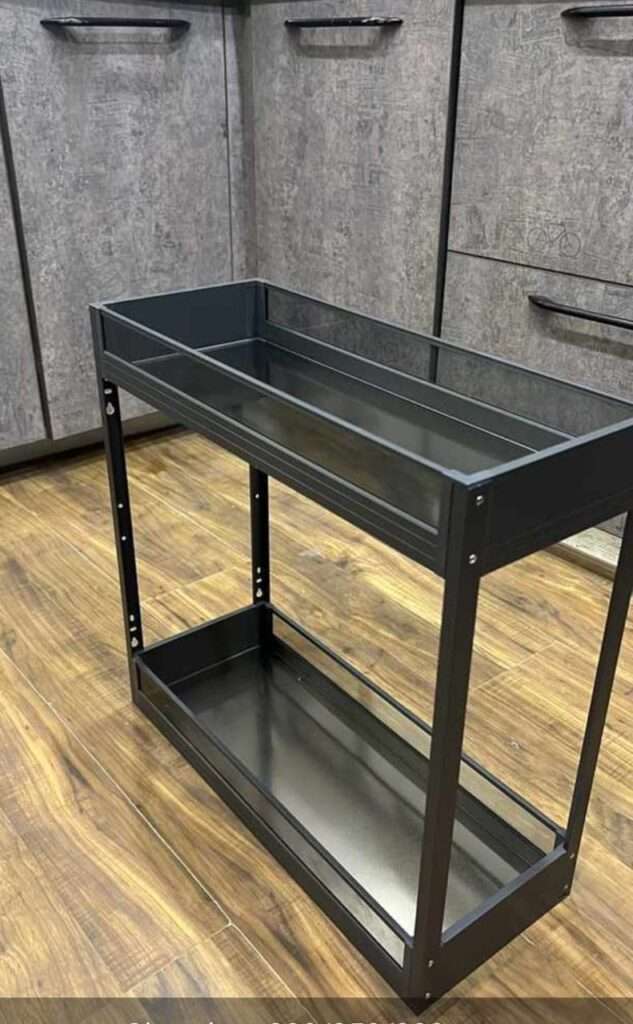 Soft-Closing Shelf Glass Kitchen Bottle Pullout Unit (BPO) - Modular ...